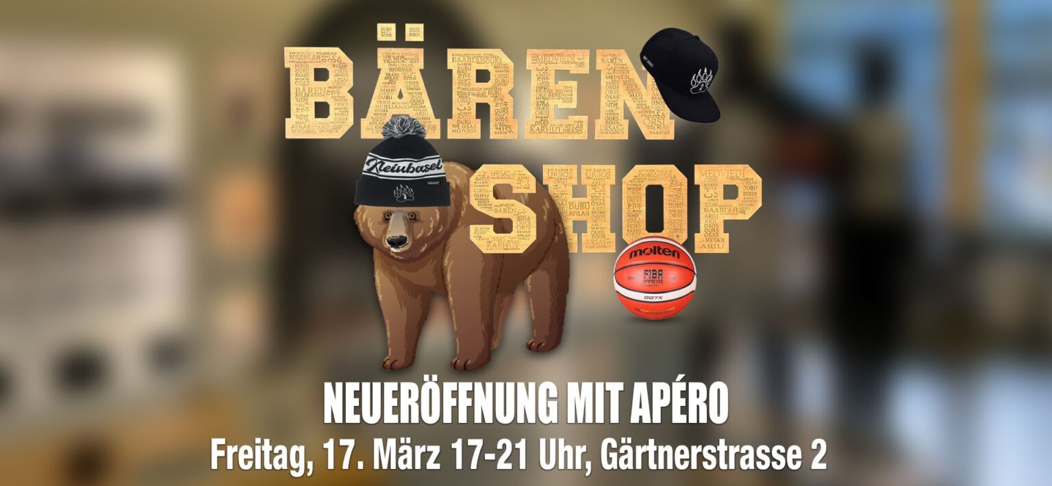 Bärenshop Neueröffnung - BC Bären Kleinbasel